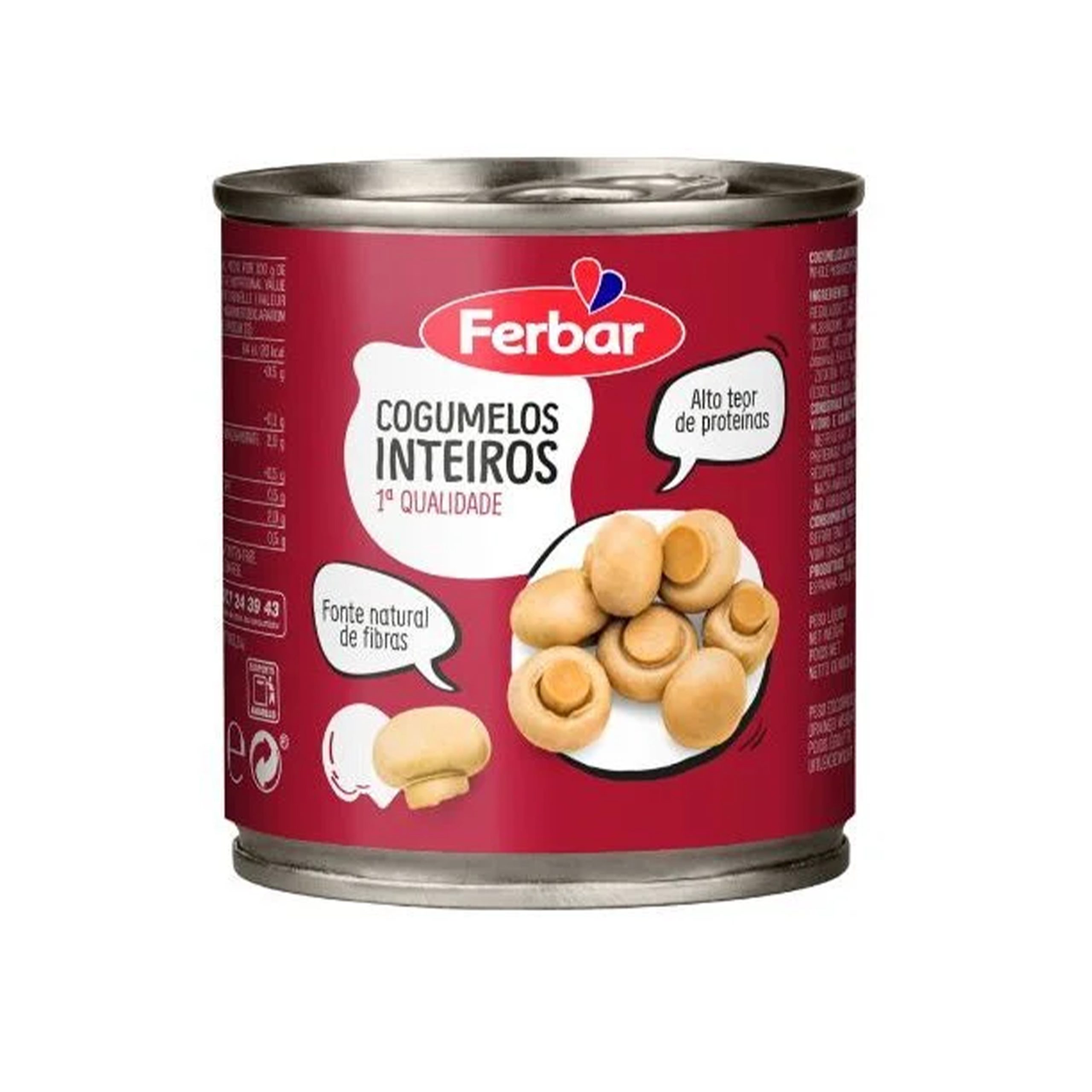 Cogumelos Ferbar Inteiros (185g) - E-Davinci