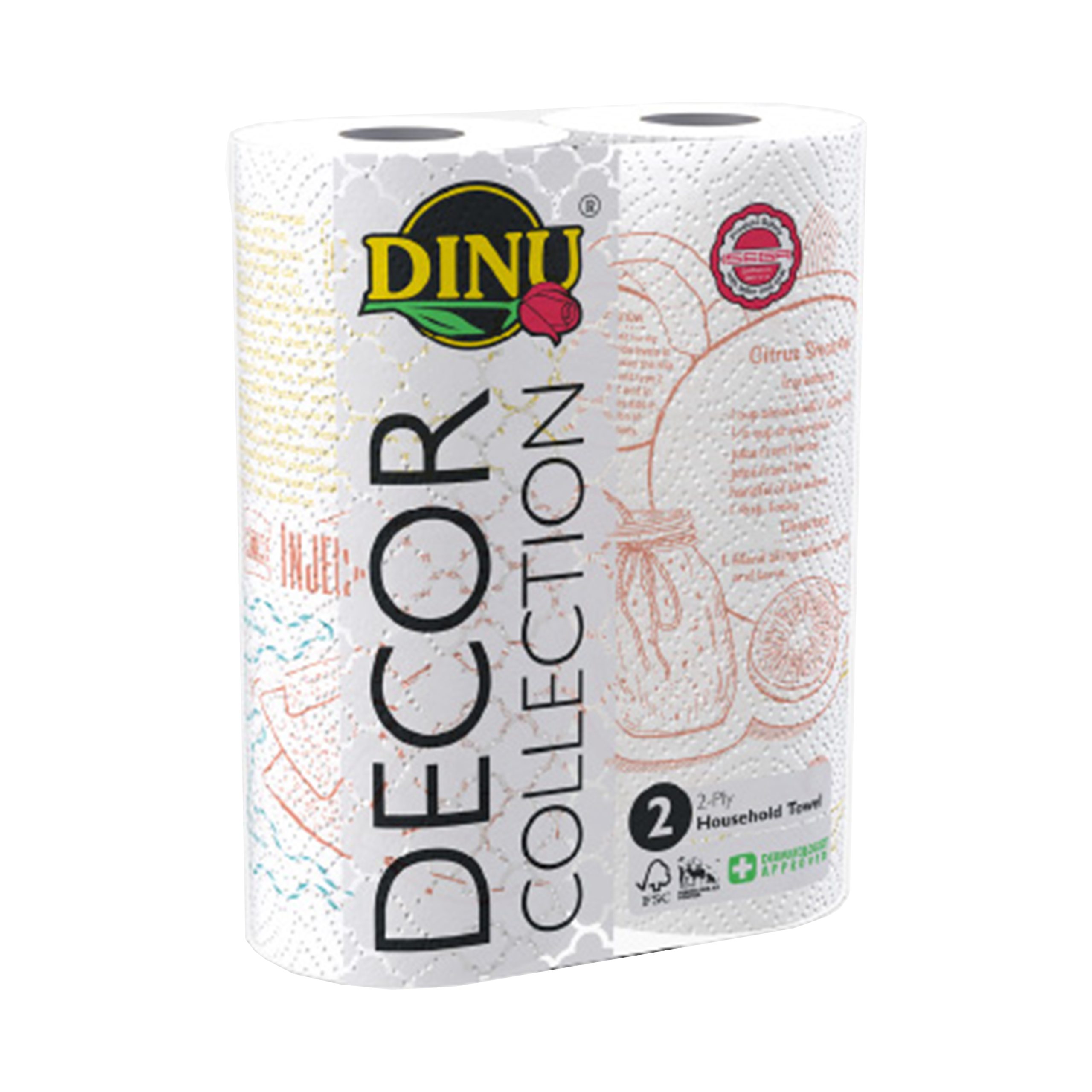 Rolo de Cozinha Dinu 2F Multi 2 Rolos - E-Davinci